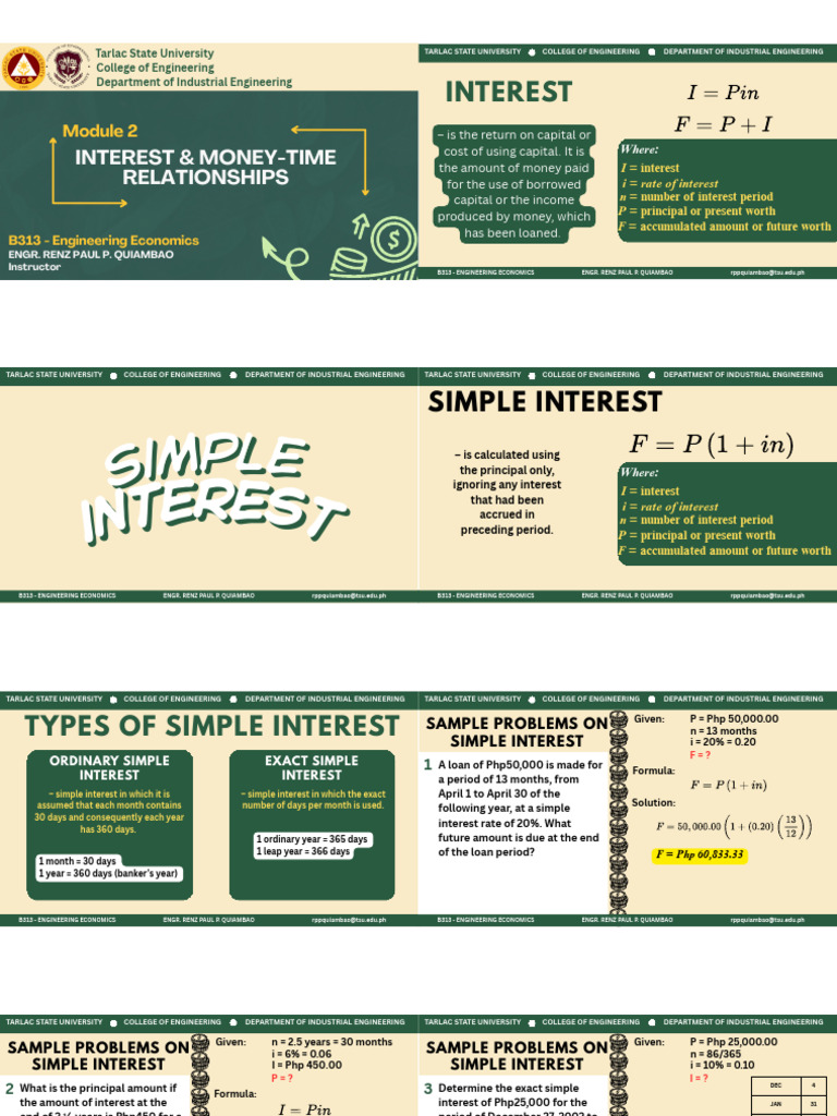 Simple and Compound Interest Guide | PDF | Interest | Financial Accounting