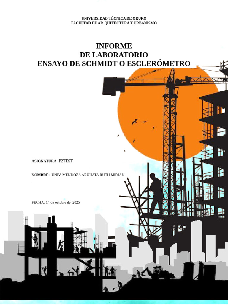 Informe Martillo 28 Dias | PDF | Hormigón | Laboratorios