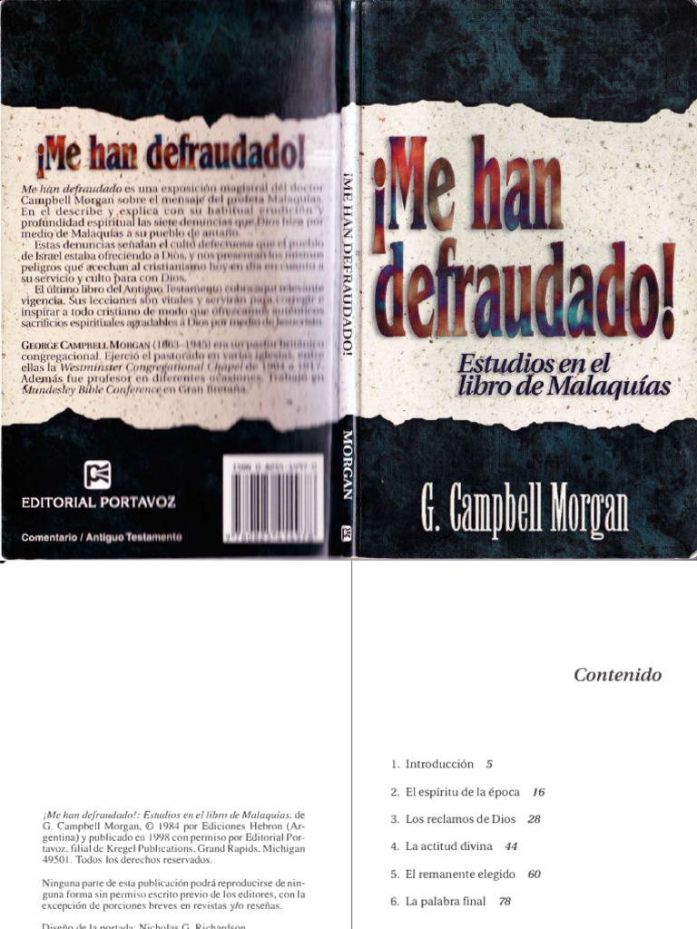 Me han Defraudado G. Campbell Morgan | PDF | Biblia | Verdad