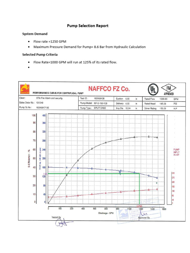 Pump Selection Report | PDF