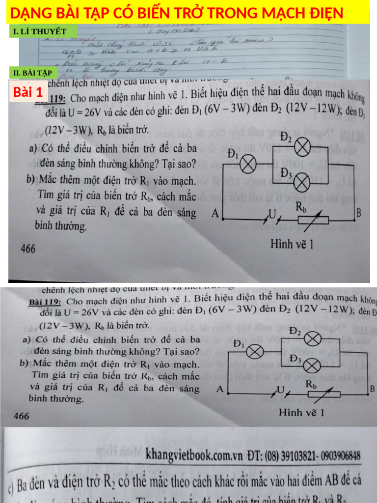 Vat Li 9 Dang Bai Tap Co Bien Tro | PDF