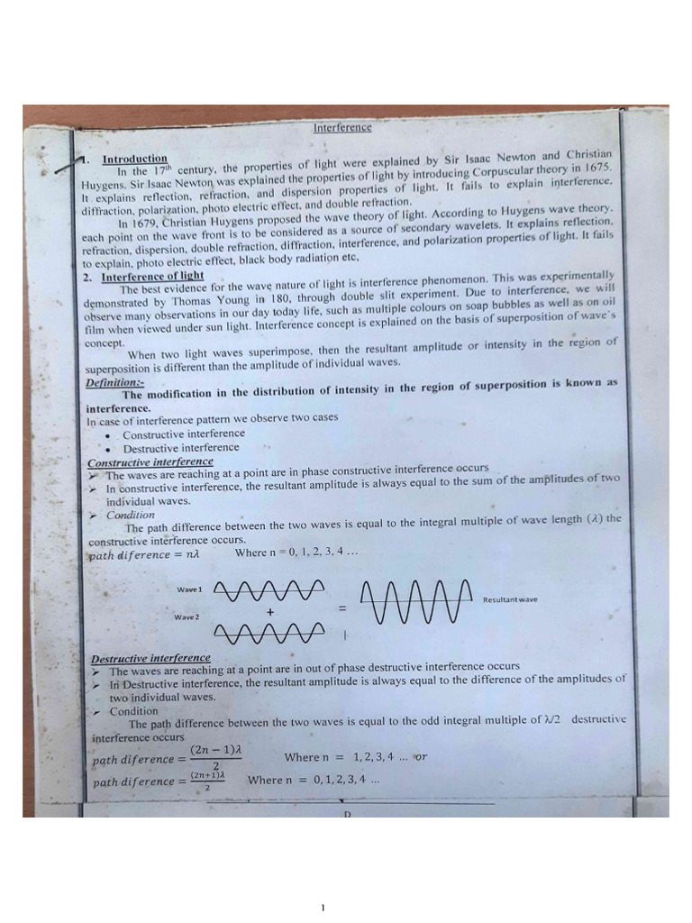Interference Pdf