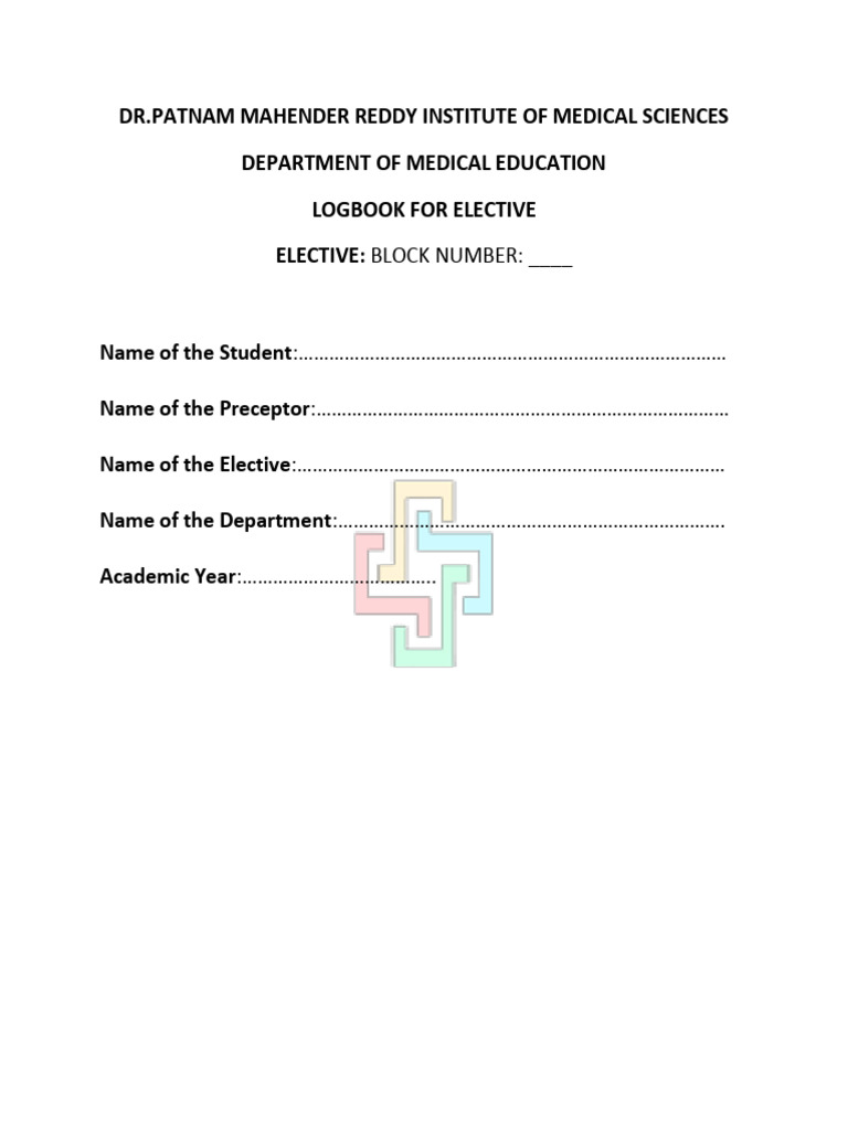 Pathology Logbook - Electives | PDF | Behavior Modification | Learning