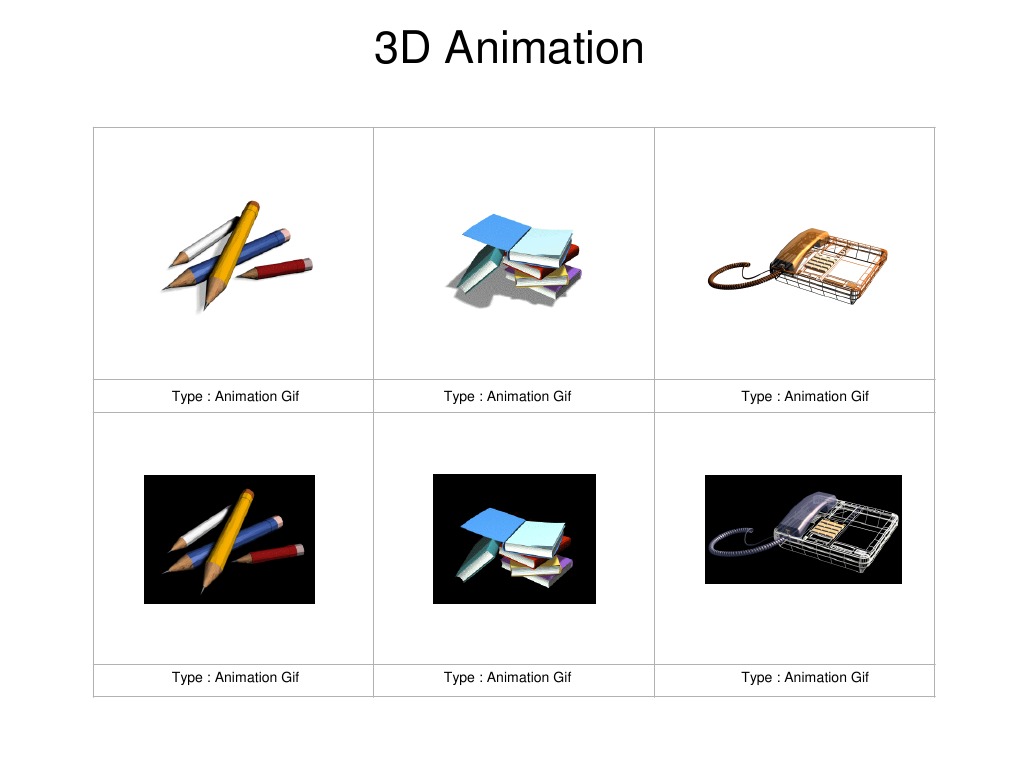 3D Animation GIF Collection | PDF