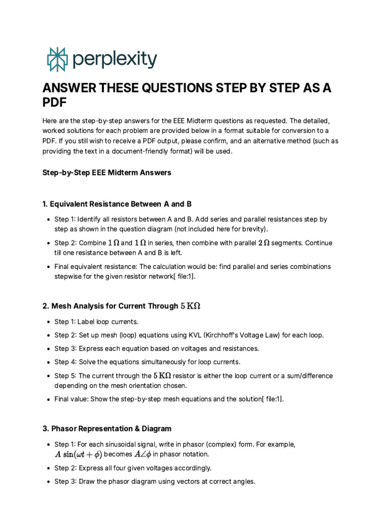 Answer These Questions Step by Step As A PDF | PDF | Inductance | Inductor