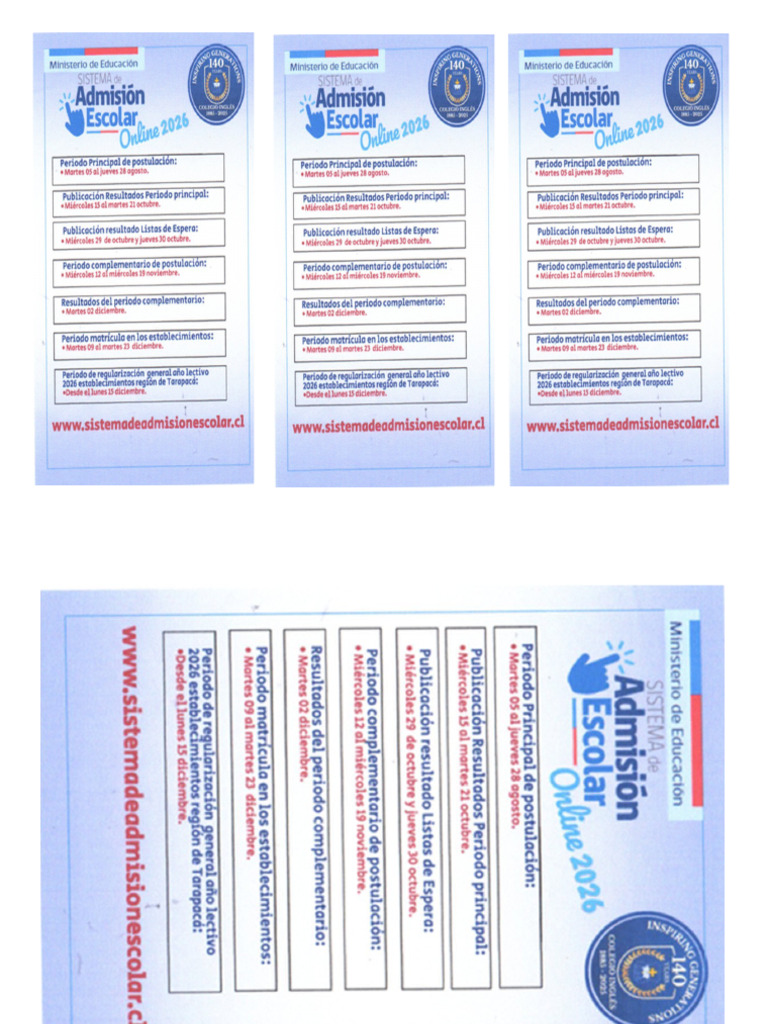 AFICHE ADMISION | PDF