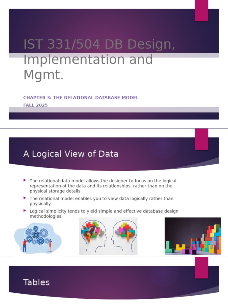 Chapter 3 the Relational Database Model | PDF | Relational Model | Relational Database