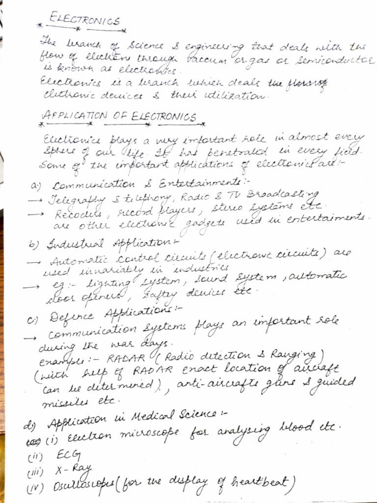 Basic Electronics Notes - Unit-1 (A) | PDF | Physical Sciences ...