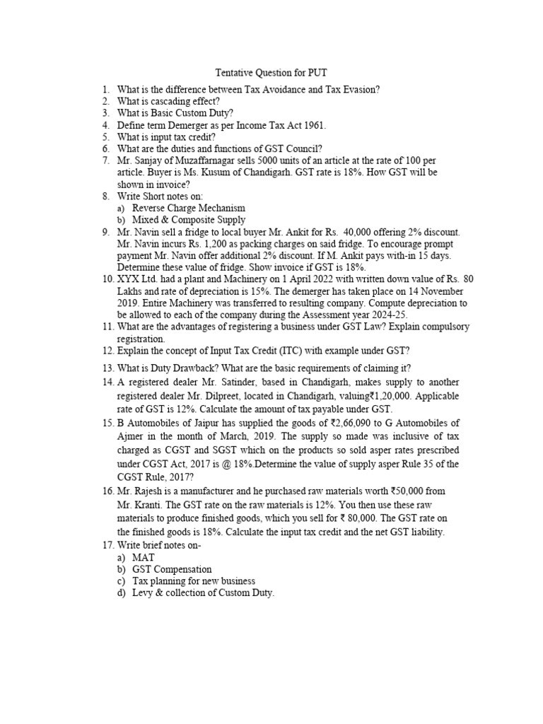 Taxation Concepts and GST Explained | PDF | Taxes | Payments