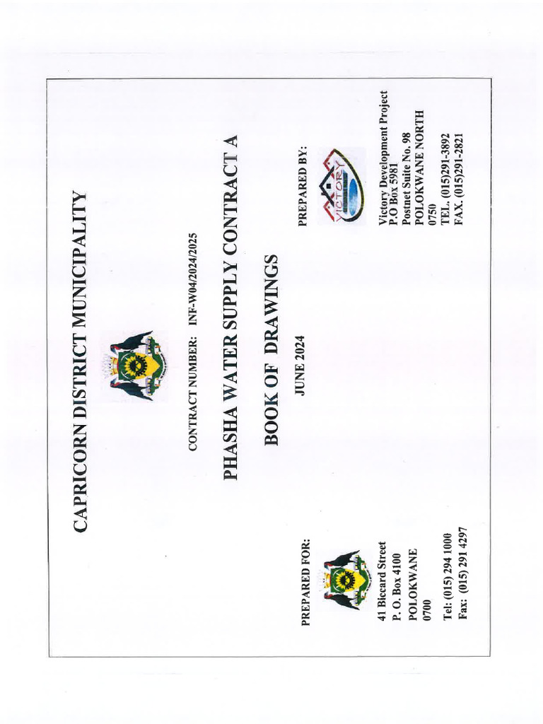 Phasha Contract A Drawings | PDF