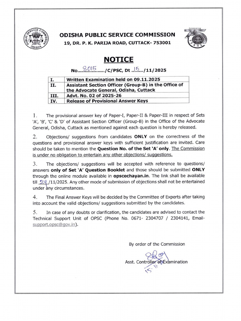 022526 ASO Obj Notice | PDF