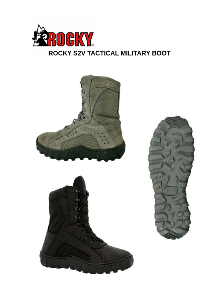 Rocky s2v Tactical Military Boot | PDF