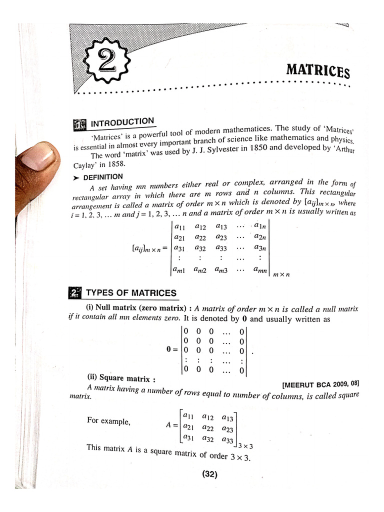 Matrices Questions | PDF