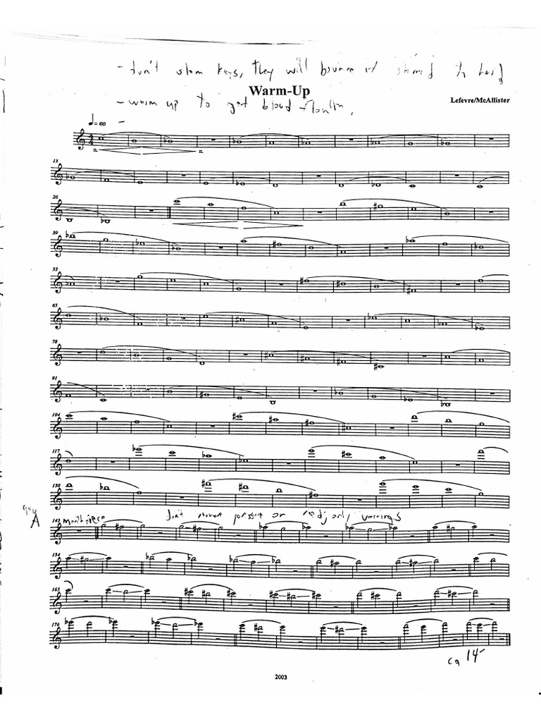 Long Tone Sheet | PDF