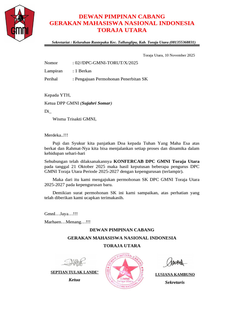 Permohonan SK DPC 2025 | PDF