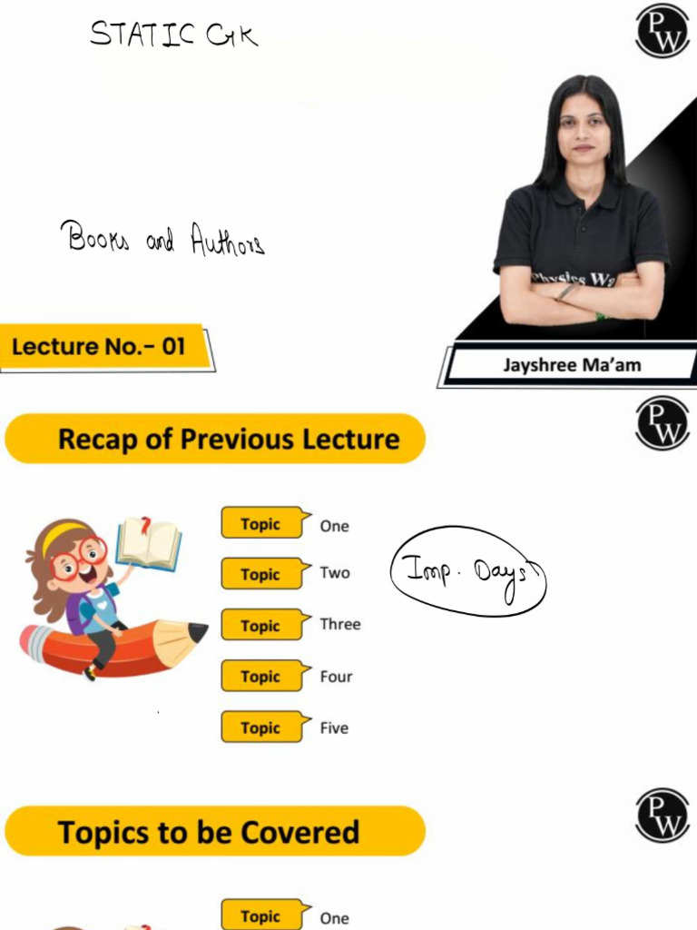 Books and Authors 01 - Class Notes | PDF