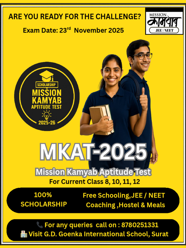 Mkat 2025-26 Brochure | PDF | Chemistry | Physics