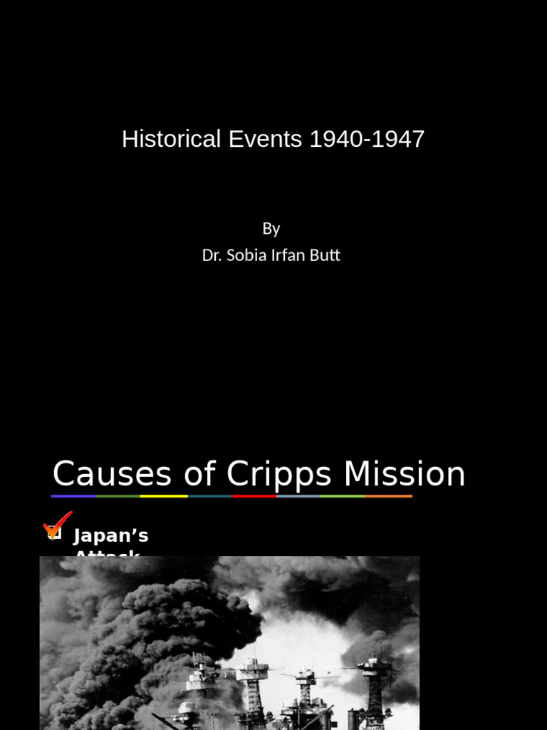 Historical Events 1940 1947 14092025 093236am | PDF | Partition Of ...