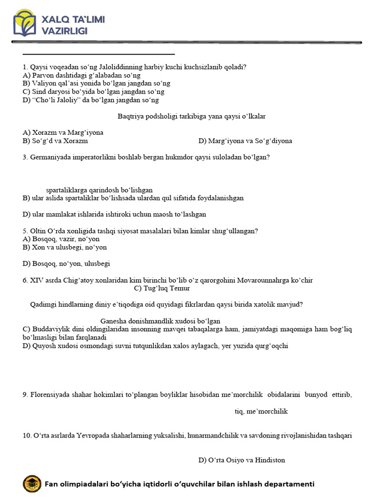 9-sinf-Tarix-UZB (1) | PDF