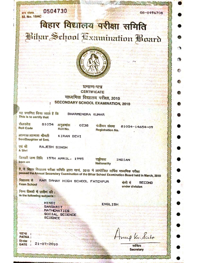 Board Certificate | PDF