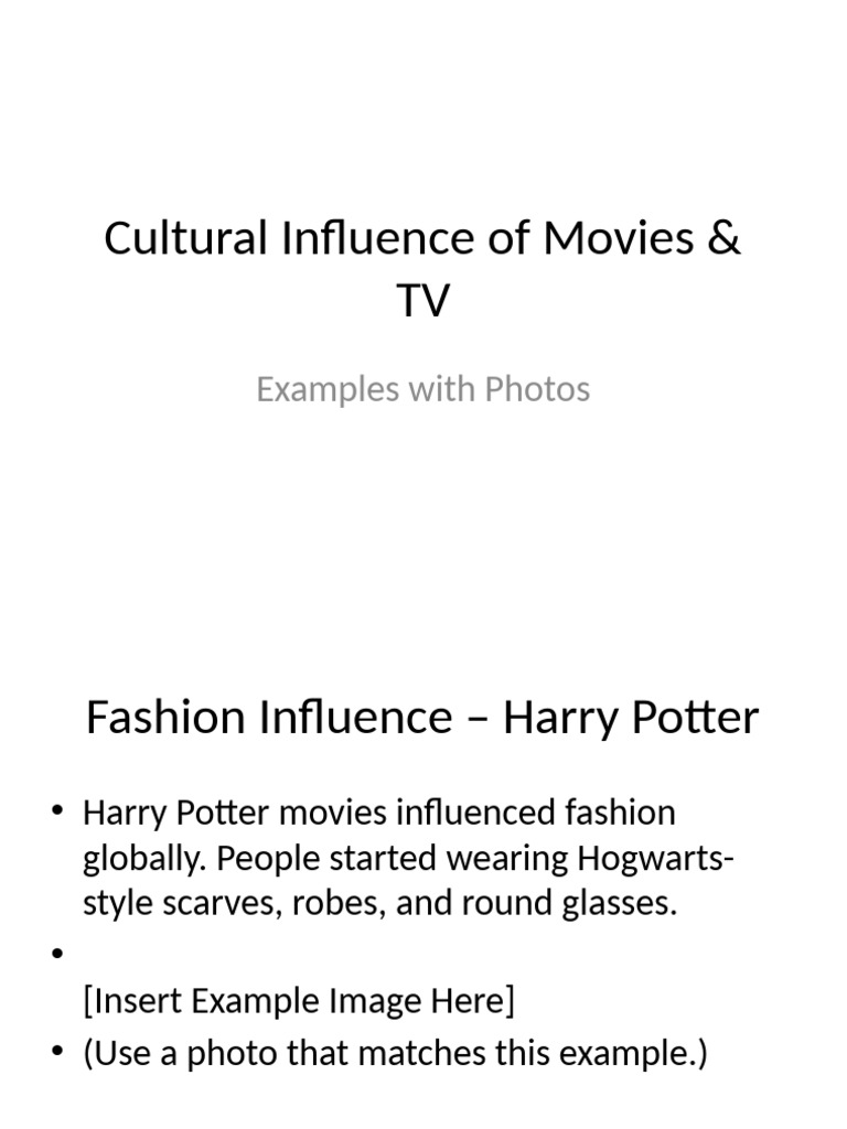 Cultural Influence Movies TV | PDF