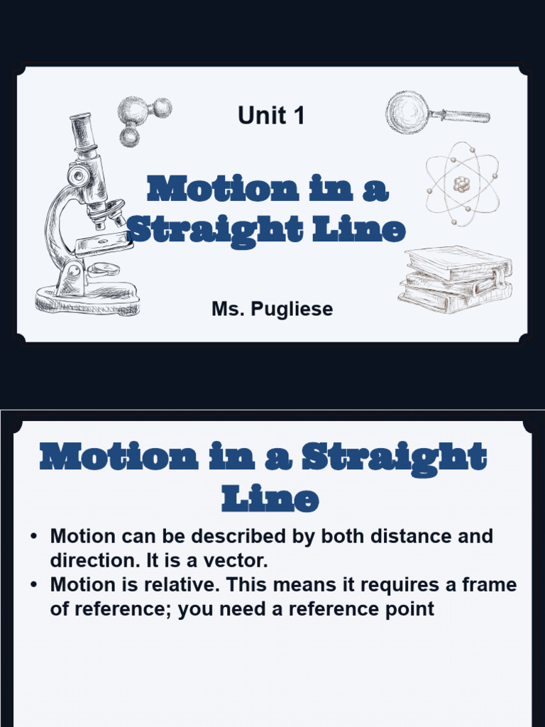 Understanding Motion in a Straight Line | PDF | Velocity | Speed