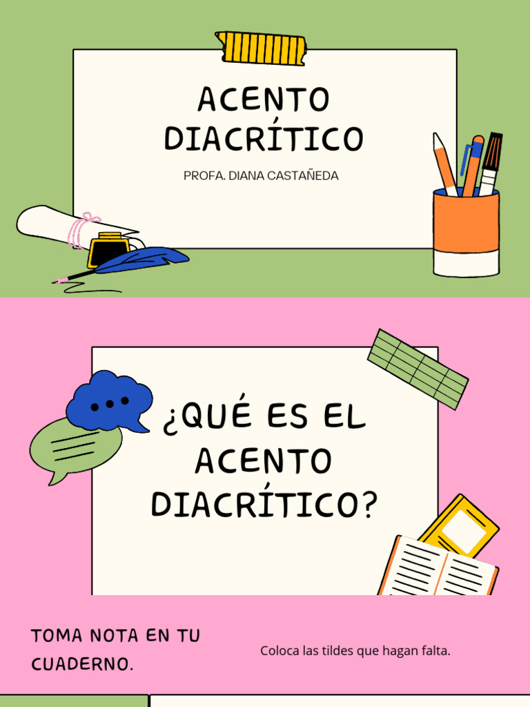 Uso del Acento Diacrítico en Español | PDF