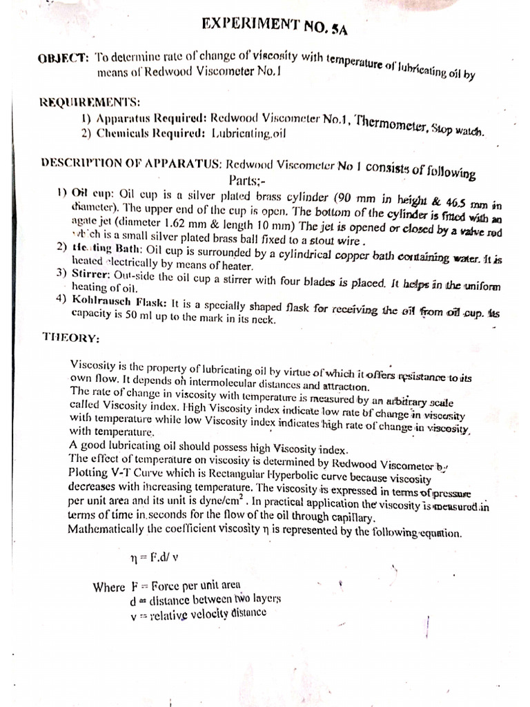 Redwood Viscometer No. 1 | PDF