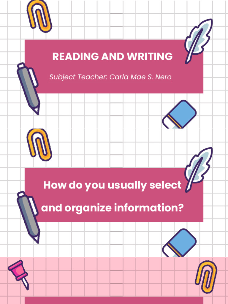 RW-Lesson-1 | PDF | Brainstorming | Cognitive Science