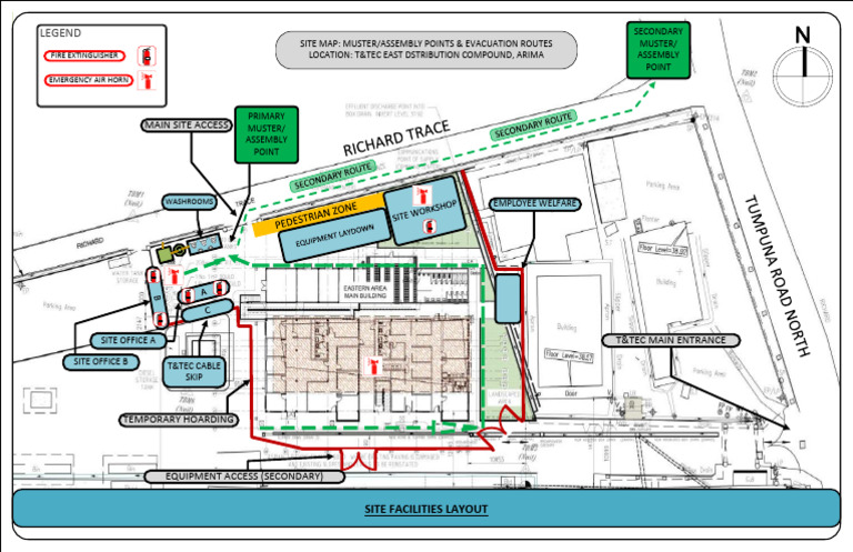 T&TEC Evac Routes & Muster Points Revision 1 | PDF