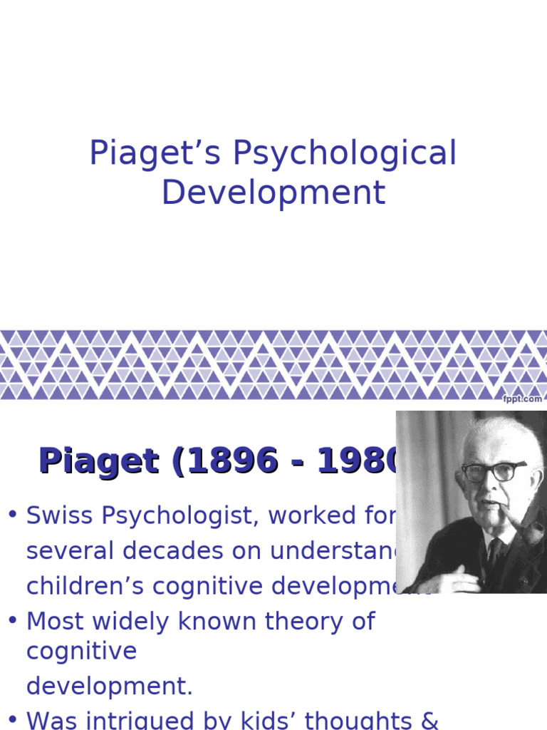 Piaget | PDF | Constructivism (Philosophy Of Education) | Learning