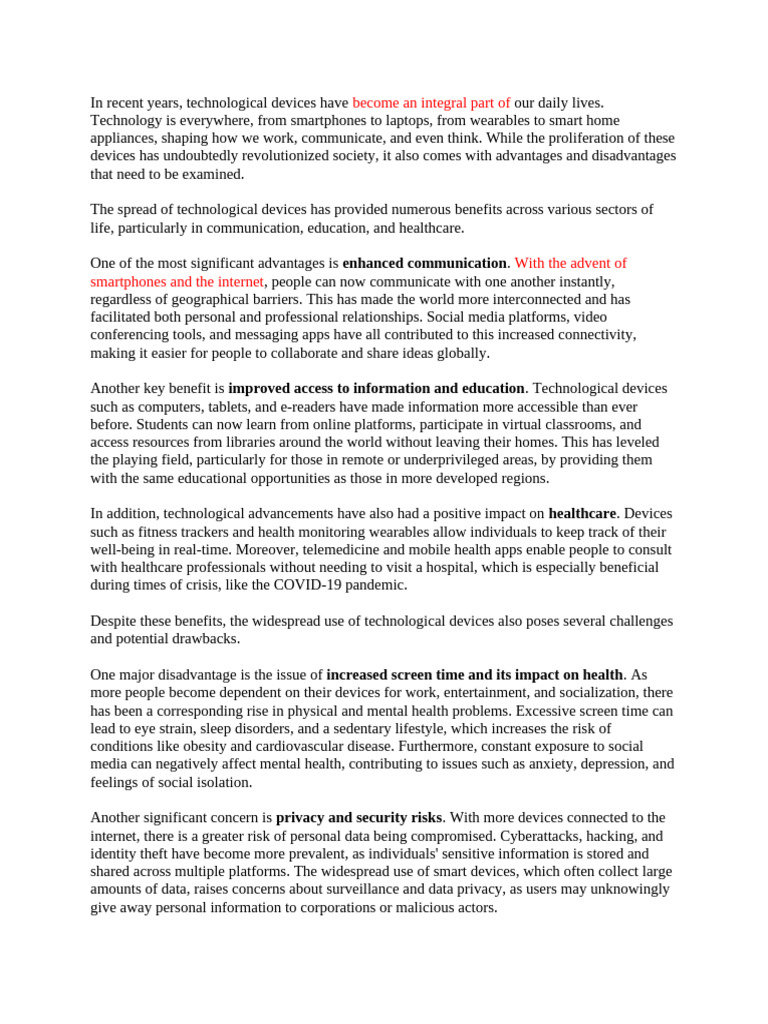 essay 1 | PDF | Privacy | Wearable Technology
