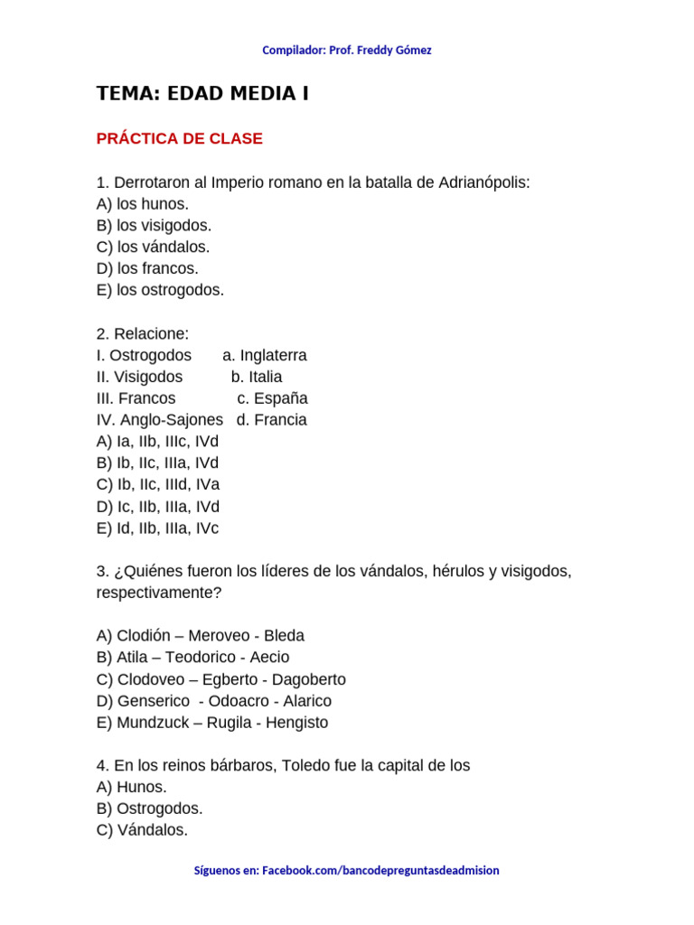 Edad Media 1 | PDF | Mahoma | la meca