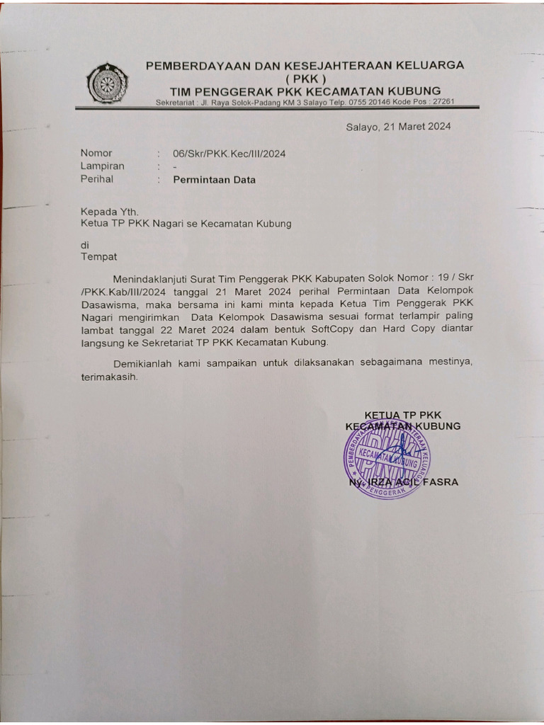 Permintaan Data | PDF
