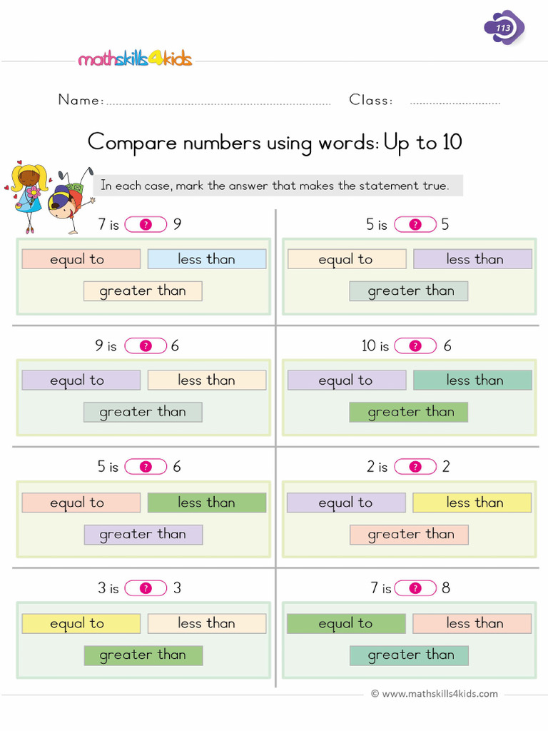 Pare Numbers Using Word Up To 10 012asd | PDF