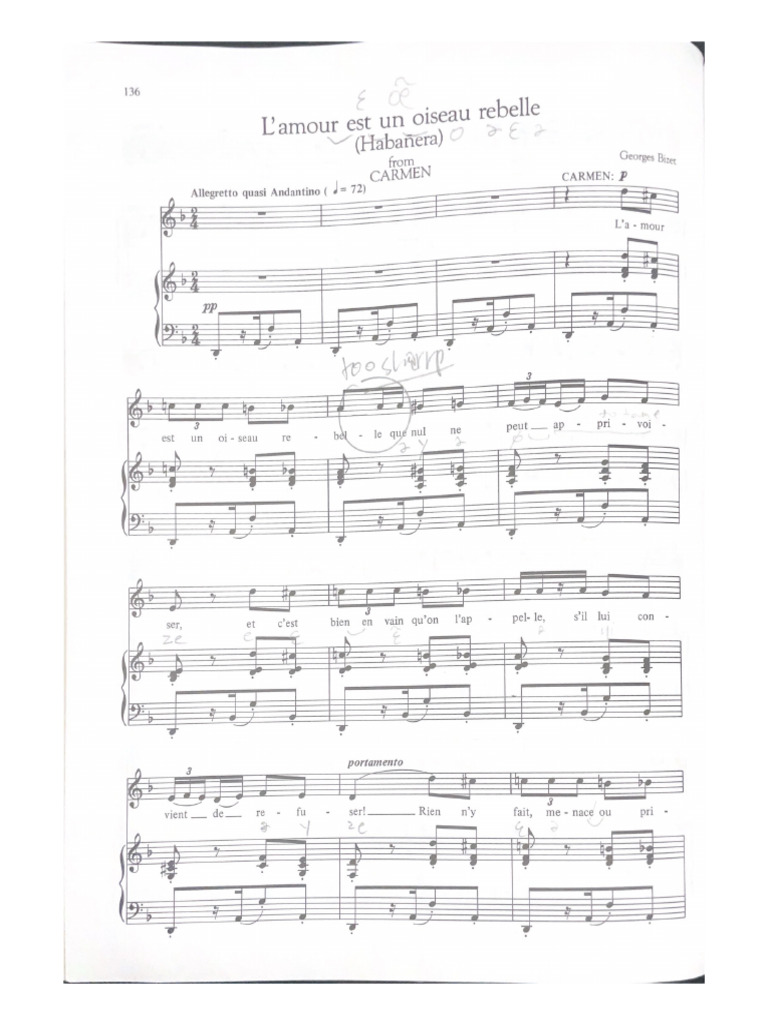 L'Amour Est Un Oiseau Rebelle | PDF