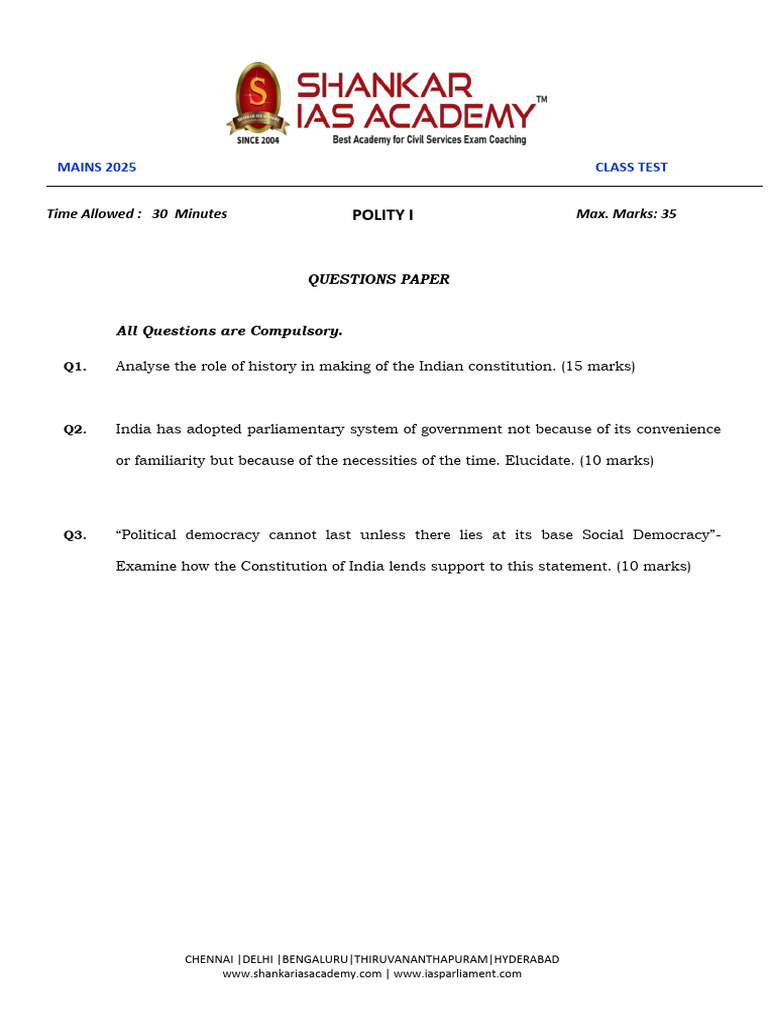 Polity IQP | PDF