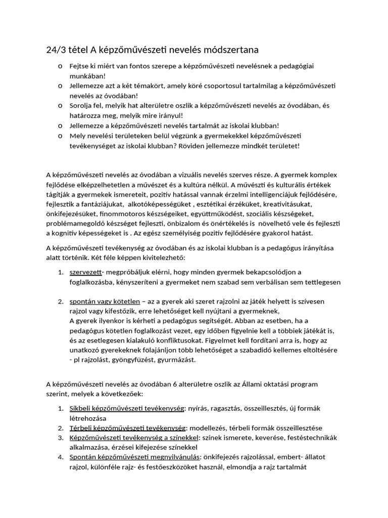 24 Tétel Rajz | PDF