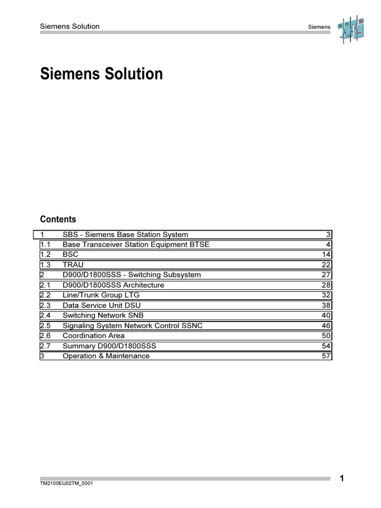 Siemens Base Station System Overview | PDF | Wireless | Electronics