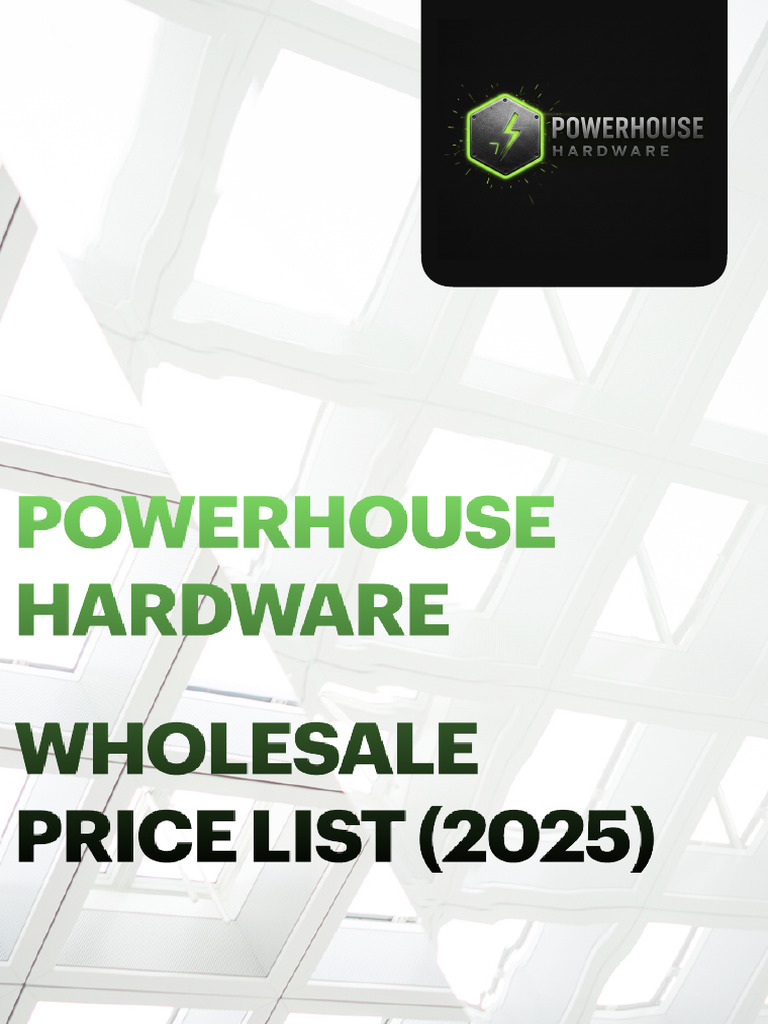 Powerhouse Hardware 2025 Wholesale Price List | PDF | Manufactured Goods