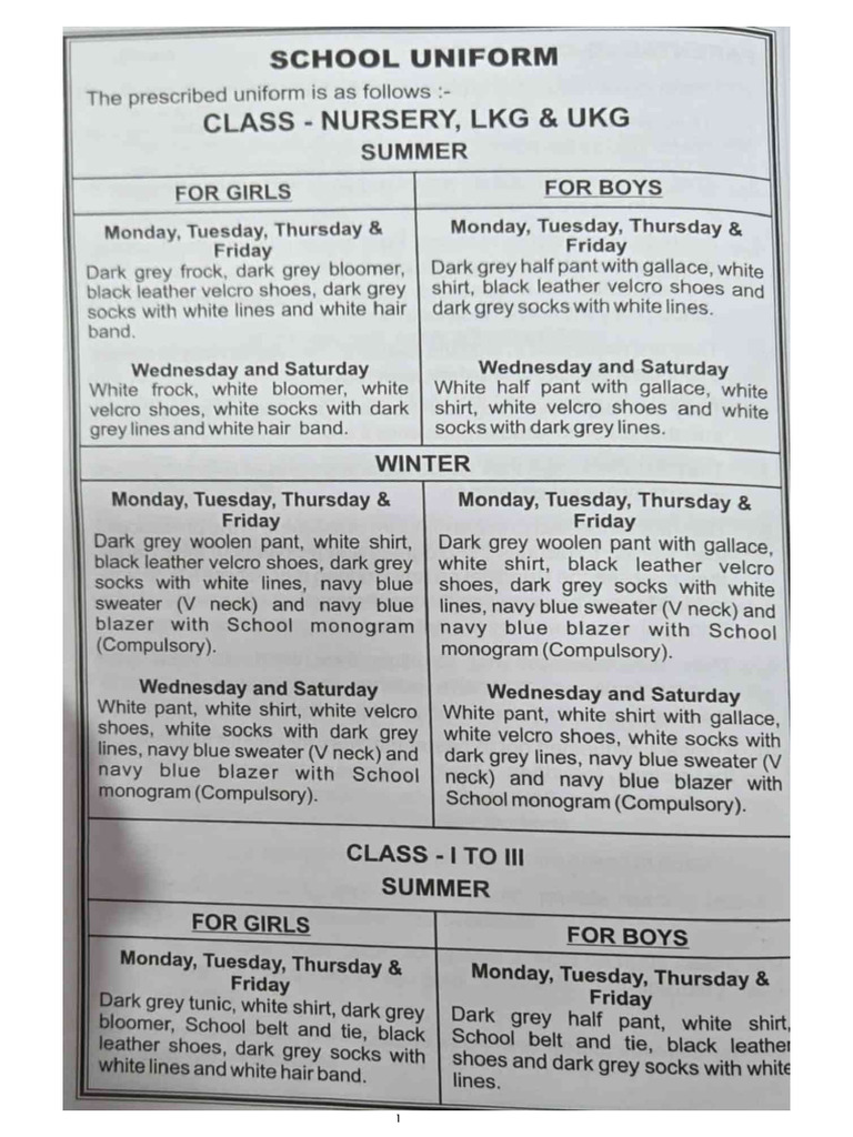 School Uniform | PDF