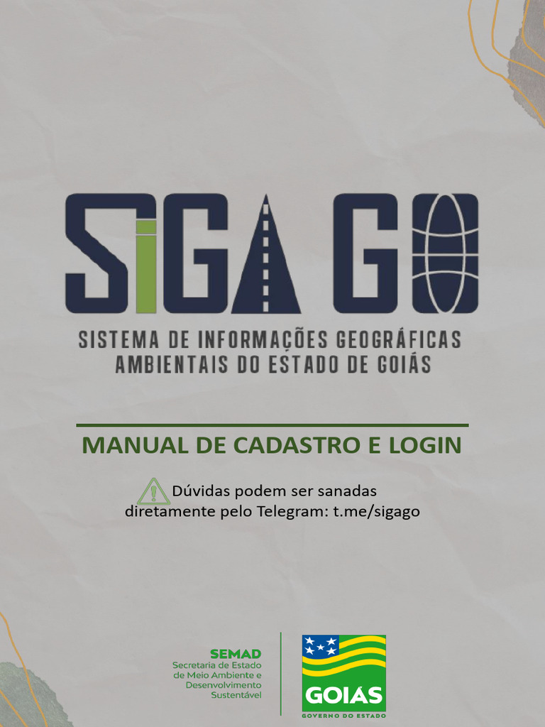 Cadastro e Login no SIGA GO | PDF | Janela (informática) | Fazer login