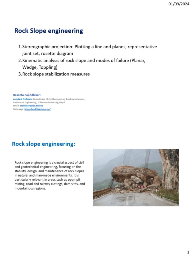 Rock Slope Engineering Techniques | PDF | Drainage | Earth Sciences