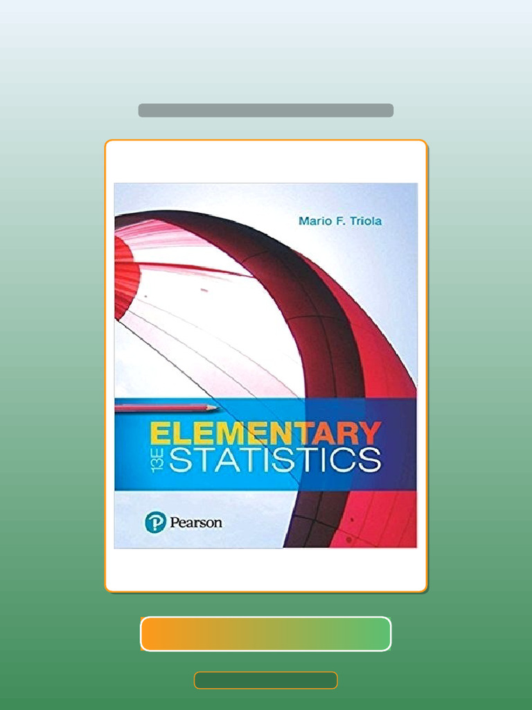 Answers for Elementary Statistics 13th Editon by Mario F Triola | PDF ...