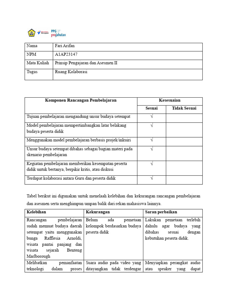 Topik 3 Ppa 2 Ruang Kolaborasi Fari Arifan | PDF