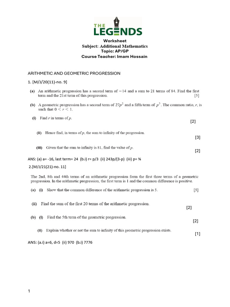 AP and GP | PDF