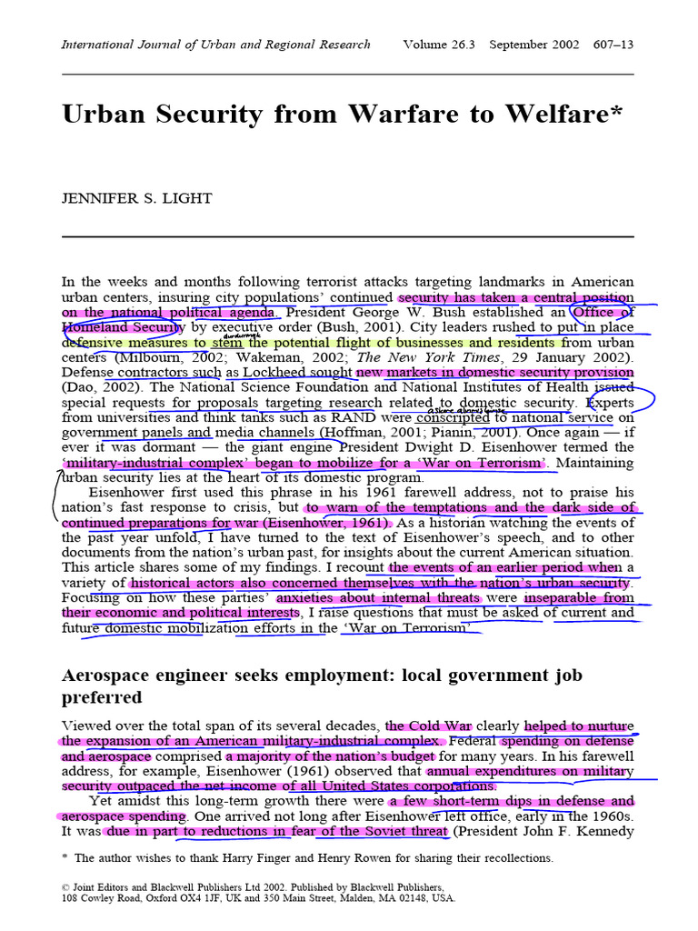 10- Jennifer Light, Urban Security From Warfare to Welfare ...