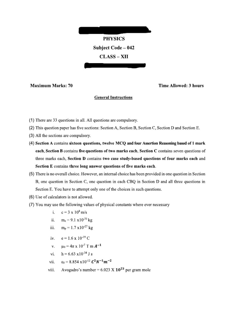 Practice Paper 1 | PDF