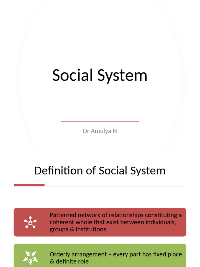 Social System Nursing PPT | PDF