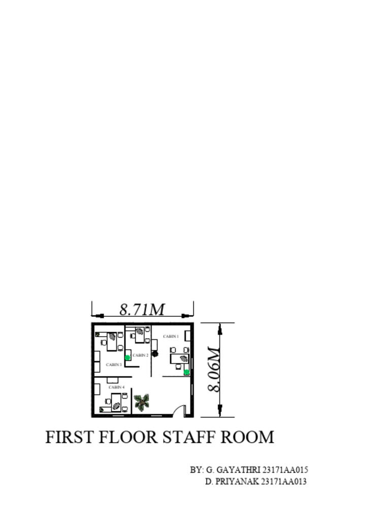 Staff Cabin Group Work 4th Sem-model | PDF